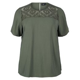 ZIZZI Bluse Damen Gr&ouml;&szlig;e 5XL/6XL oliv