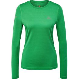 Newline Funktionsshirt 'Memphis' Damen Gr&ouml;&szlig;e S grau / grasgr&uuml;n