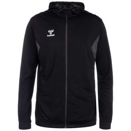 Hummel Sportsweatjacke 'Authentic' Herren Gr&ouml;&szlig;e S grau / schwarz / wei&szlig;