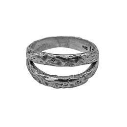 Haze&Glory Haze&glory Ring 'Twin' Herren Gr&ouml;&szlig;e 62 silber