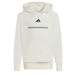 adidas Sportswear Sweatshirt 'Slogan' Jungen Gr&ouml;&szlig;e 128 schwarz / naturwei&szlig;