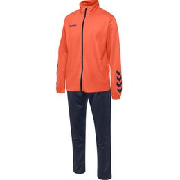 Hummel Trainingsanzug Jungen Gr&ouml;&szlig;e 140 navy / orange