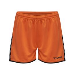 Hummel Sportshorts Damen Gr&ouml;&szlig;e XL dunkelorange / schwarz