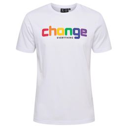 Hummel T-Shirt 'Change' Damen Gr&ouml;&szlig;e M blau / gelb / rot / wei&szlig;