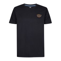 PETROL INDUSTRIES T-Shirt Herren Gr&ouml;&szlig;e M enzian / orange / schwarz / wei&szlig;