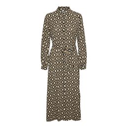 V&eacute;ro Moda Vero Moda Kleid 'Varia' Damen Gr&ouml;&szlig;e 38 beige / schwarz Winterkleid