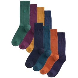 next Socken Herren Gr&ouml;&szlig;e 46/49 navy / enzian / dunkelblau / curry / smaragd / brombeer / dunkellila / mandarine