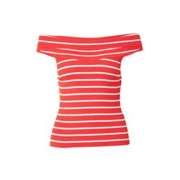 MONKI Stricktop Damen Gr&ouml;&szlig;e S rot / wei&szlig;