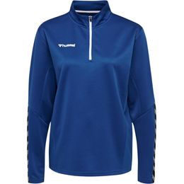Hummel Sportsweatshirt 'Authentic' Damen Gr&ouml;&szlig;e S royalblau / grau / schwarz / wei&szlig;