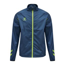 Hummel Sportjacke Herren Gr&ouml;&szlig;e S dunkelblau / neongr&uuml;n