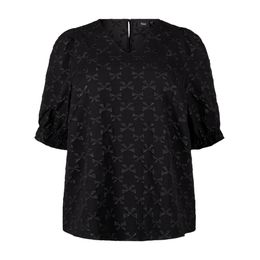 ZIZZI Bluse Damen Gr&ouml;&szlig;e 7XL/8XL anthrazit / schwarz