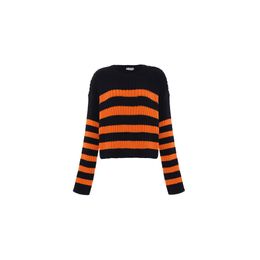 Libbi Pullover Damen Gr&ouml;&szlig;e XL/XXL orange / schwarz