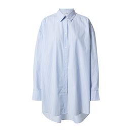 WEEKDAY Bluse Damen Gr&ouml;&szlig;e L hellblau / wei&szlig;