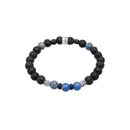 Kuzzoi Armband Herren Gr&ouml;&szlig;e 23 himmelblau / schwarz / silber