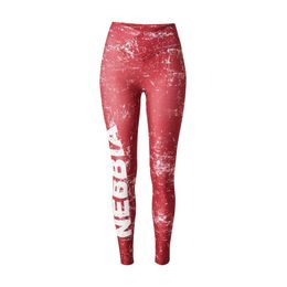 NEBBIA Sporthose 'ROUGH GIRL 616' Damen Gr&ouml;&szlig;e L cranberry / wei&szlig;
