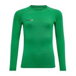 Hummel Sportshirt Jungen Gr&ouml;&szlig;e 164 dunkelgrau / gr&uuml;n