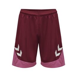 Hummel Sportshorts 'Lead Poly' Herren Gr&ouml;&szlig;e S pink / weinrot / wei&szlig;