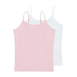 Polo Ralph Lauren Top M&auml;dchen Gr&ouml;&szlig;e 140/152 rosa / wei&szlig;