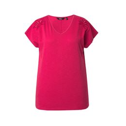Ulla Popken T-Shirt Damen Gr&ouml;&szlig;e XL/XXL himbeer