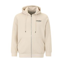 Jack & Jones Plus Jack & Jones Plus Sweatjacke 'JJESOHO' Herren Gr&ouml;&szlig;e XXL stone / schwarz