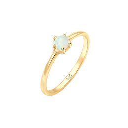Elli Ring Damen Gr&ouml;&szlig;e 58 opal / gold