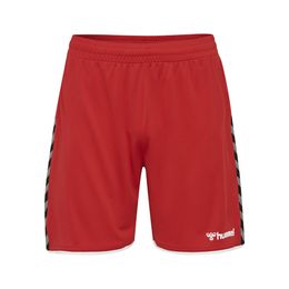 Hummel Sportshorts 'Authentic' Damen Gr&ouml;&szlig;e S grau / knallrot / schwarz / wei&szlig;