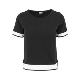 Urban Classics T-Shirt Damen Gr&ouml;&szlig;e L schwarz / wei&szlig;