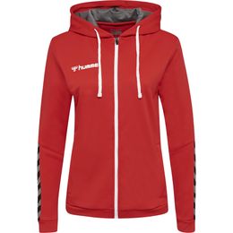 Hummel Sportsweatjacke 'Authentic' Herren Gr&ouml;&szlig;e XS grau / rot / schwarz / wei&szlig;