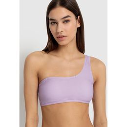 LSCN BY LASCANA Bustier-Bikini-Top 'Gina' lila Gr. 34 Cup C/D. Ohne B&uuml;gel. Nachhaltig.