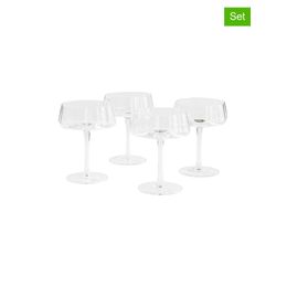 Jotex 4er-Set: Cocktailgl&auml;ser "Nina" in Transparent - 250 ml - 17% | Gedeckter-tisch