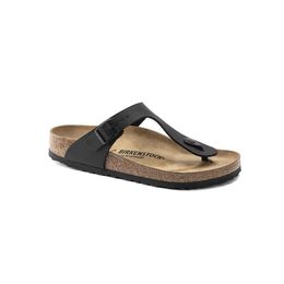 Birkenstock Leder-Zehentrenner "Gizeh" in Schwarz - Weite N - 17% | Gr&ouml;&szlig;e 35 | Damen-sandalen