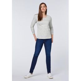 Detto Fatto Longsleeve in Grau - 51% | Gr&ouml;&szlig;e 38 | Damen-tops