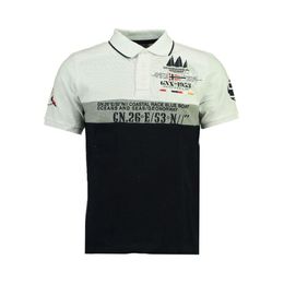 Geographical Norway Poloshirt "Kassovitz" in Schwarz/ Wei&szlig; - 63% | Gr&ouml;&szlig;e 152 | Kinder-oberteile