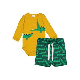Fred's World by GREEN COTTON Fred ́s World by GREEN COTTON 2tlg. Outfit "Croco" in Gelb/ Gr&uuml;n - 69% | Gr&ouml;&szlig;e 98 | Baby-bodys
