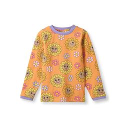 Smafolk Sm&aring;folk Longsleeve "Sonnenblumen" in Orange - 39% | Gr&ouml;&szlig;e 86/92 | Baby-langarmshirts