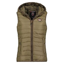 Geographical Norway Steppweste "Vatika" in Khaki - 69% | Gr&ouml;&szlig;e 152 | Kinderjacken
