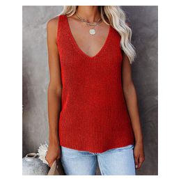 Milan Kiss Top in Rot - 73% | Gr&ouml;&szlig;e M | Damen-tops