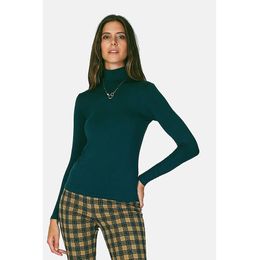 ASSUILI Longsleeve in Dunkelgr&uuml;n - 65% | Gr&ouml;&szlig;e 36 | Damen-tops