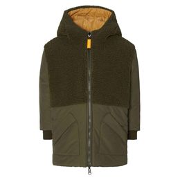 Noppies Wende-Parka "Lecce" in Khaki/ Hellbraun - 60% | Gr&ouml;&szlig;e 128 | Kinderjacken