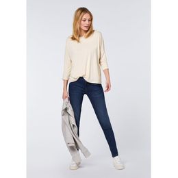 Detto Fatto Longsleeve in Creme - 55% | Gr&ouml;&szlig;e 42 | Damen-tops