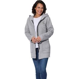 WITT WEIDEN Sweatjacke in Grau - 76% | Gr&ouml;&szlig;e 46 | Damen-sweatshirts-jacken