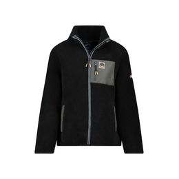 Geographical Norway Fleecejacke "Urock" in Schwarz/ Grau - 69% | Gr&ouml;&szlig;e 128 | Kids-fleecejacken-fleecepullover