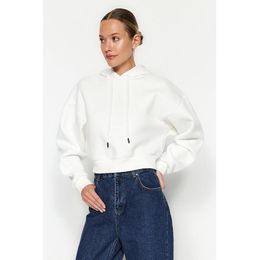 Trendyol Hoodie in Wei&szlig; - 48% | Gr&ouml;&szlig;e M | Damen-sweatshirts-jacken