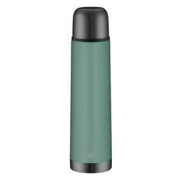 Alfi Isolierflasche Isotherm Eco, Gr&uuml;n, Metall, 0,75 L, BPA-frei, doppelwandig, Verschluss als Trinkbecher verwendbar, 100% dicht, abnehmbarer Deckel, h&auml;lt warm, kalt, bruchsicher, rostfrei, schadstofffrei, Kaffee & Tee, Kannen, Thermoskannen