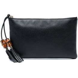 Gucci Clutches - Calfskin Bamboo Clutch - Gr. unisize - in Schwarz - f&uuml;r Damen
