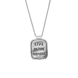 Haze&Glory Haze&glory Necklace 'Live in the Moment' male Silver size 68