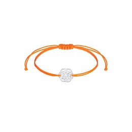 NENALINA Armband Damen Gr&ouml;&szlig;e 16 orange / silber
