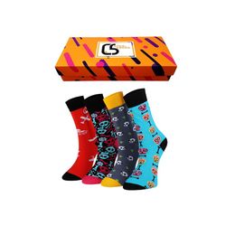 Crea Socks Socken 'Sch&auml;del' Herren Gr&ouml;&szlig;e 41/46 bunt
