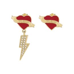 Philipp Plein Jewellery Earrings 'Valentine' female Gold size One Size