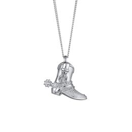 Kuzzoi Necklace 'Cowboy Stiefel' male Silver size 55